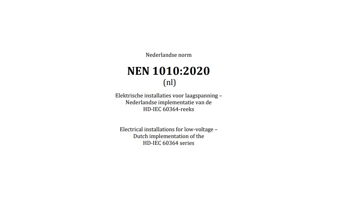 NEN 1010:2020 is gepubliceerd – Fase Fase